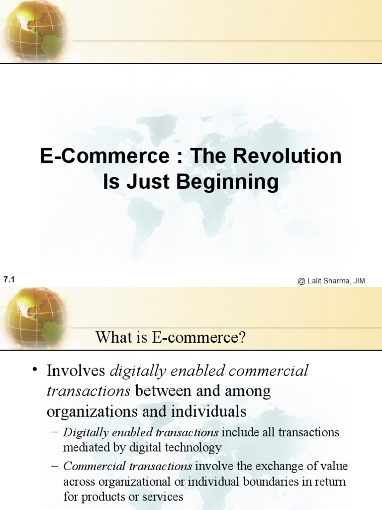 Chapter1 and 2 | PDF | E Commerce | Electronic Business