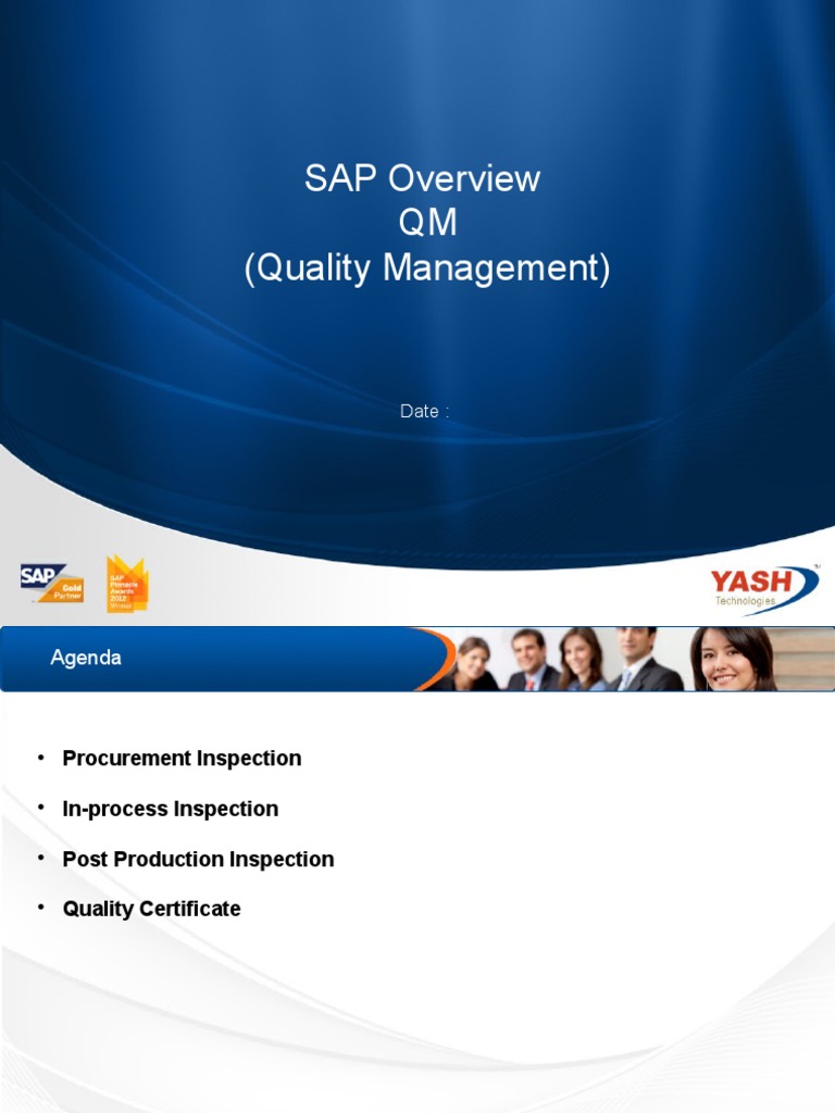 SAP Overview QM | PDF | Procurement | Quality (Business)