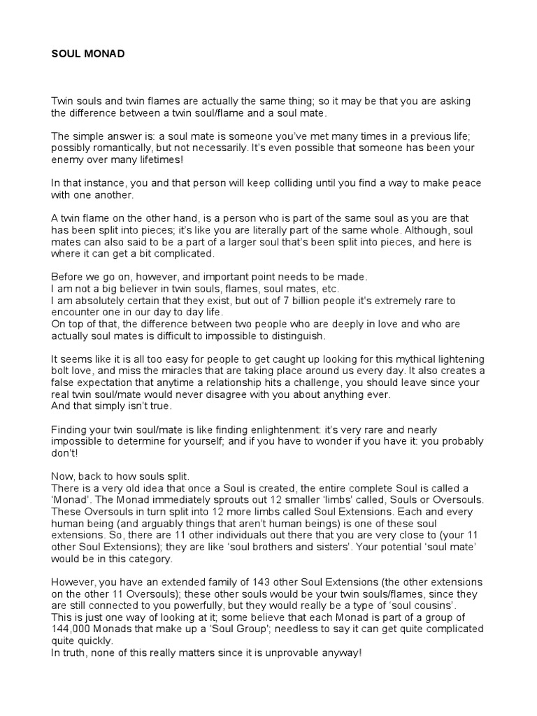 Soul Monad | Soulmate | Soul