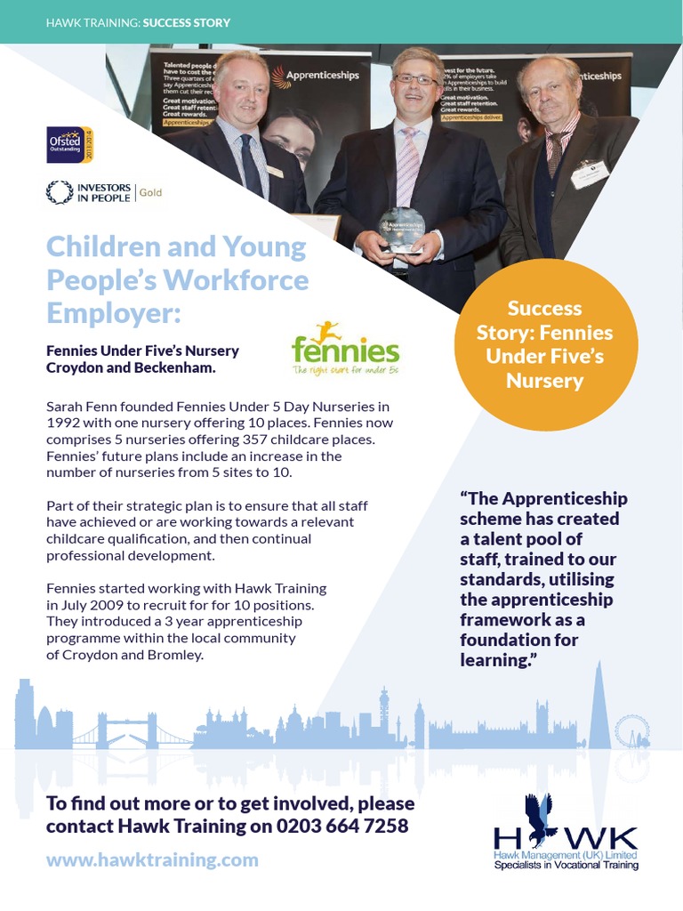 Hawk Training - Fennies Case Study | PDF | Apprenticeship | Preschool