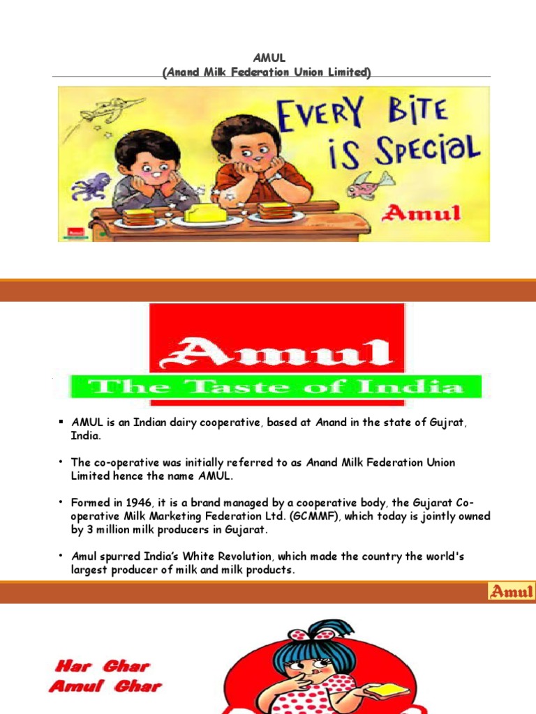 AMUL PPT.pptx | Dairy | Marketing