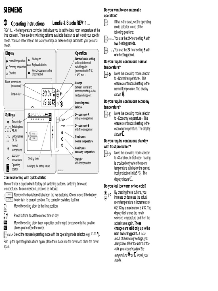 Room Temperature Controller With 2 Point Control REV11 19252 HQ en ...