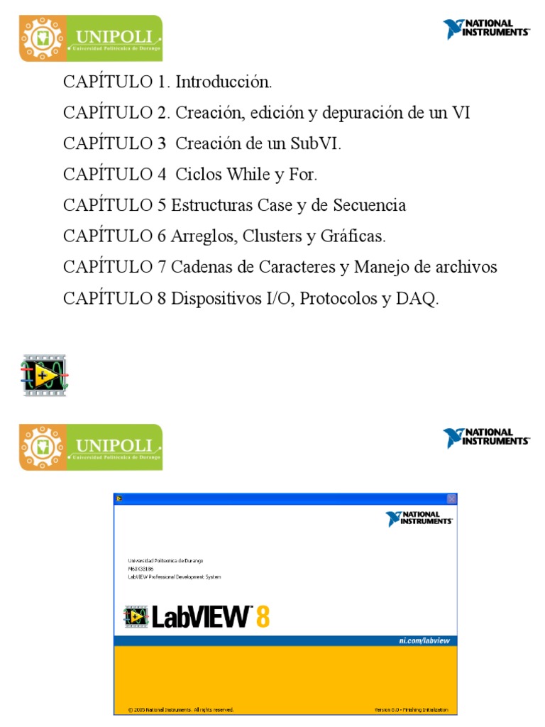 Curso Labview 1 | PDF | Adquisición de datos | Informática