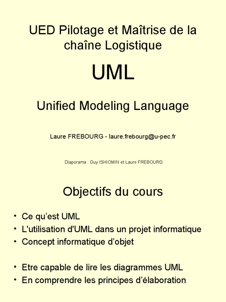 Introduction à UML et modélisation SI | PDF | Langage de Modélisation ...