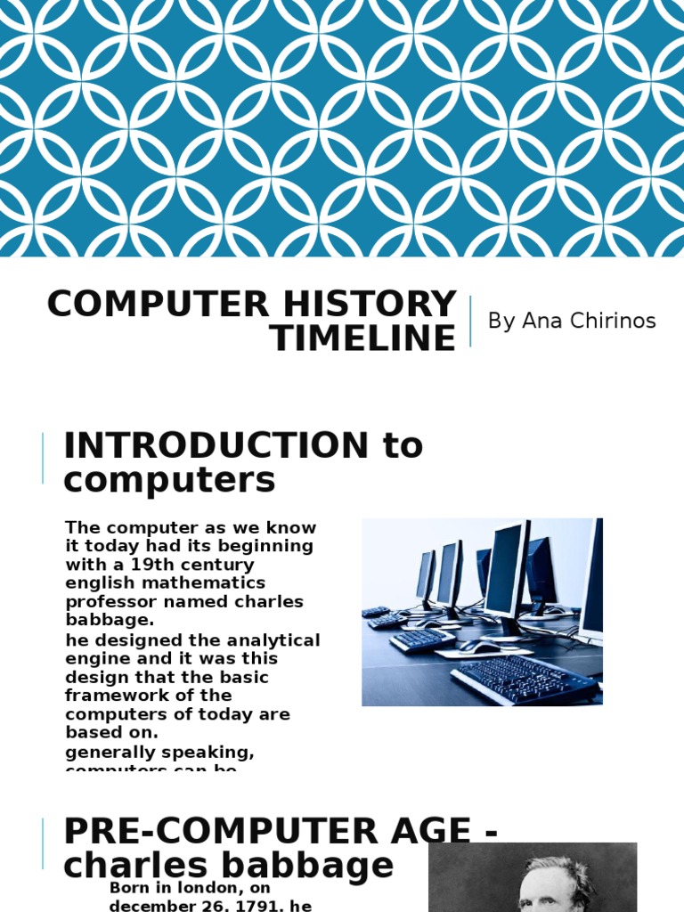 Computer History Timeline Overview | PDF | Integrated Circuit ...