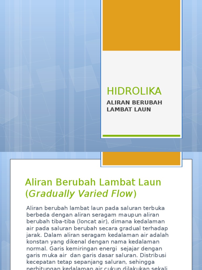 Aliran Berubah Lambat Laun | PDF