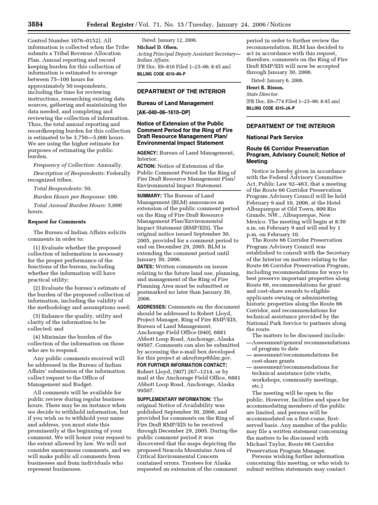 Notice: Resource Management Plans, Etc.: Anchorage Field Office ...