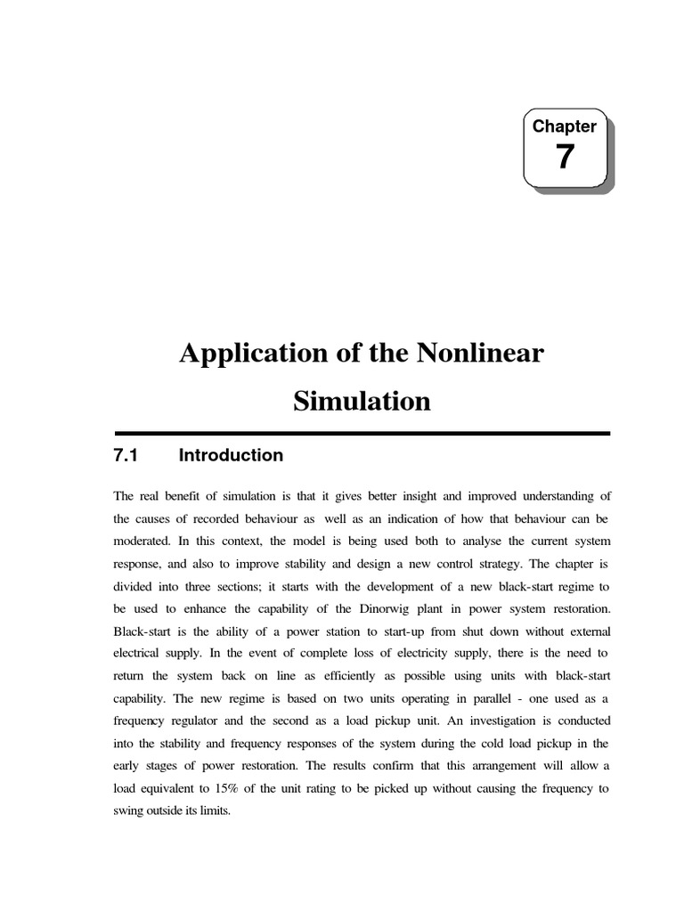 Chapter 7 | PDF | Electric Power System | Simulation