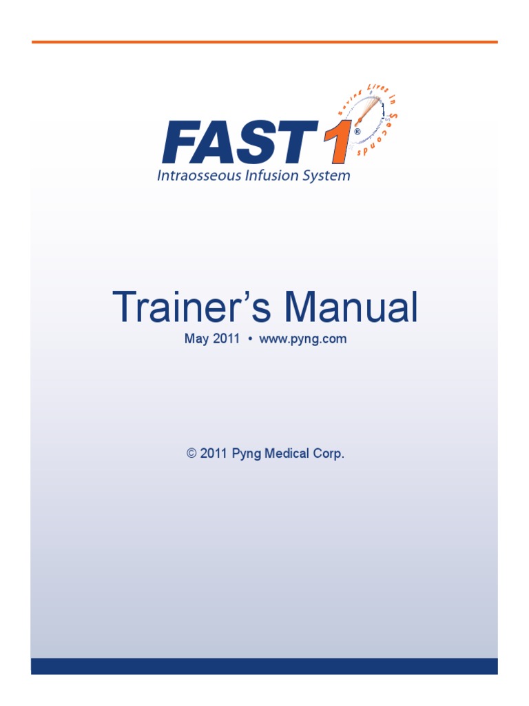 PM 002j FAST1 Trainers Manual | PDF | Intravenous Therapy ...