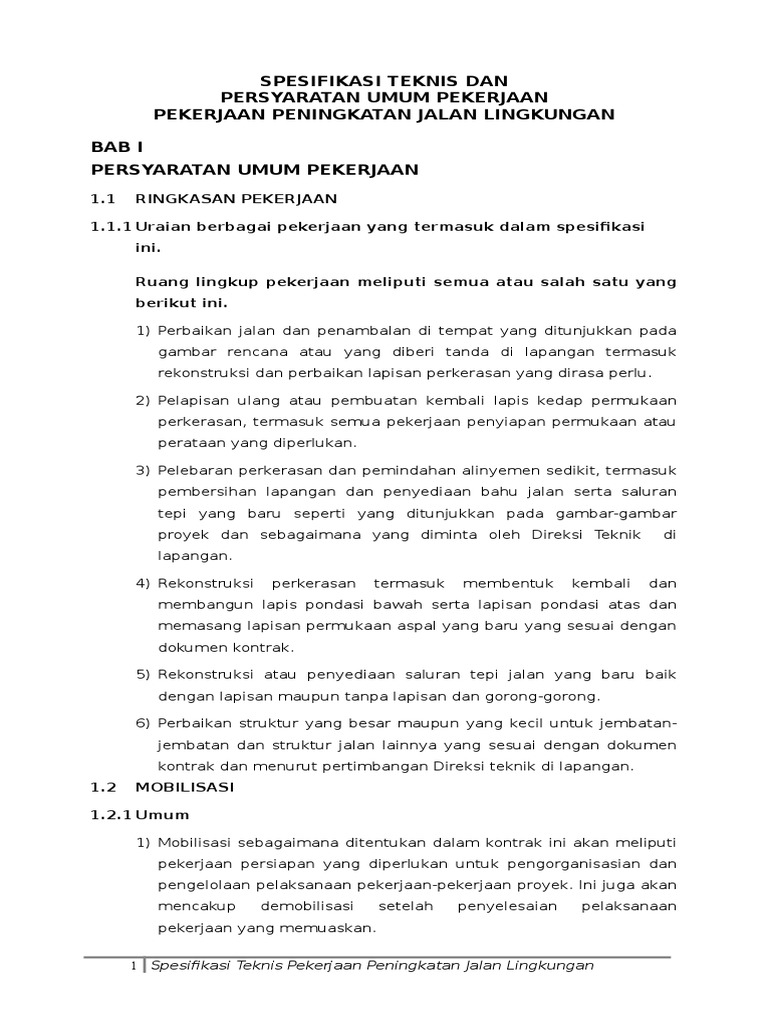 Spektek Perencanaan Jalan Lingkungan | PDF | Sains & Matematika | Komputer