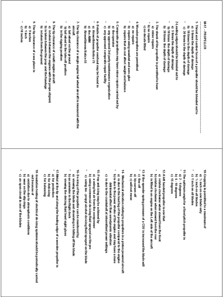 Module 17 B1 | PDF | Propeller | Internal Combustion Engine