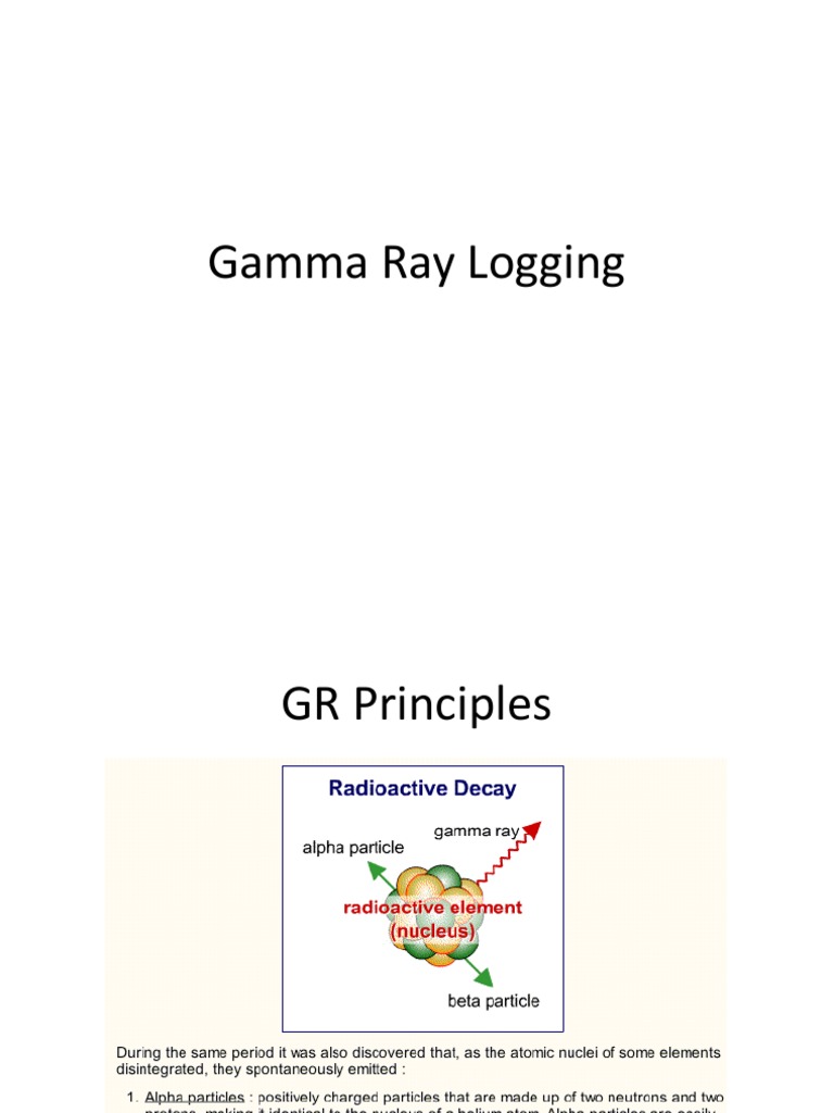Gamma Ray Logging and Lithology Analysis | PDF | Gamma Ray | Electron
