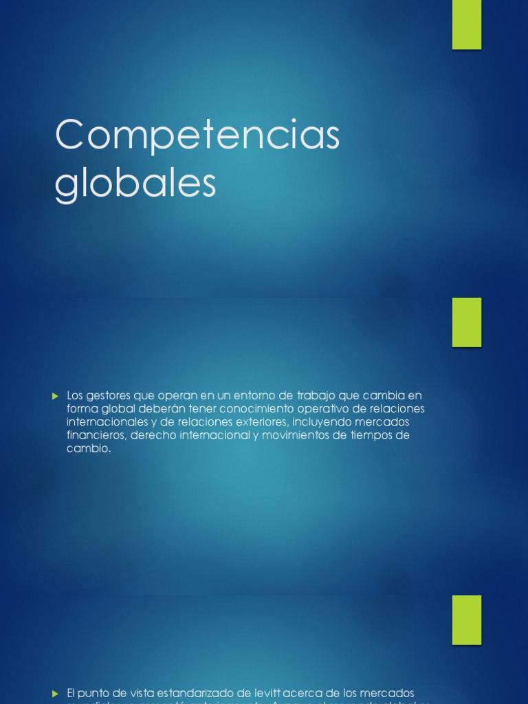 Competencias Globales | PDF | Globalización | Liderazgo