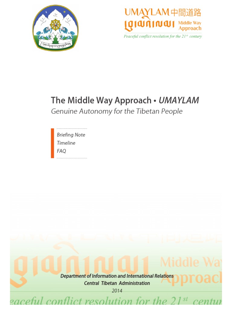 Middle Way Approach: Tibet and China Solution | PDF | 14th Dalai Lama ...