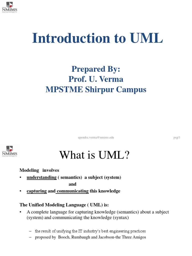 Unit 2 Introduction To Uml Pdf Unified Modeling Language Class Computer Programming
