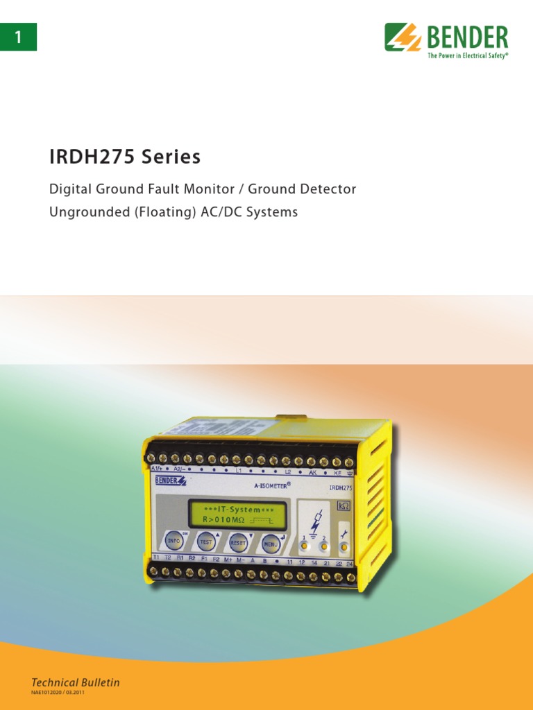 A-Isometer Irdh275 PDF | PDF | Direct Current | Alternating Current