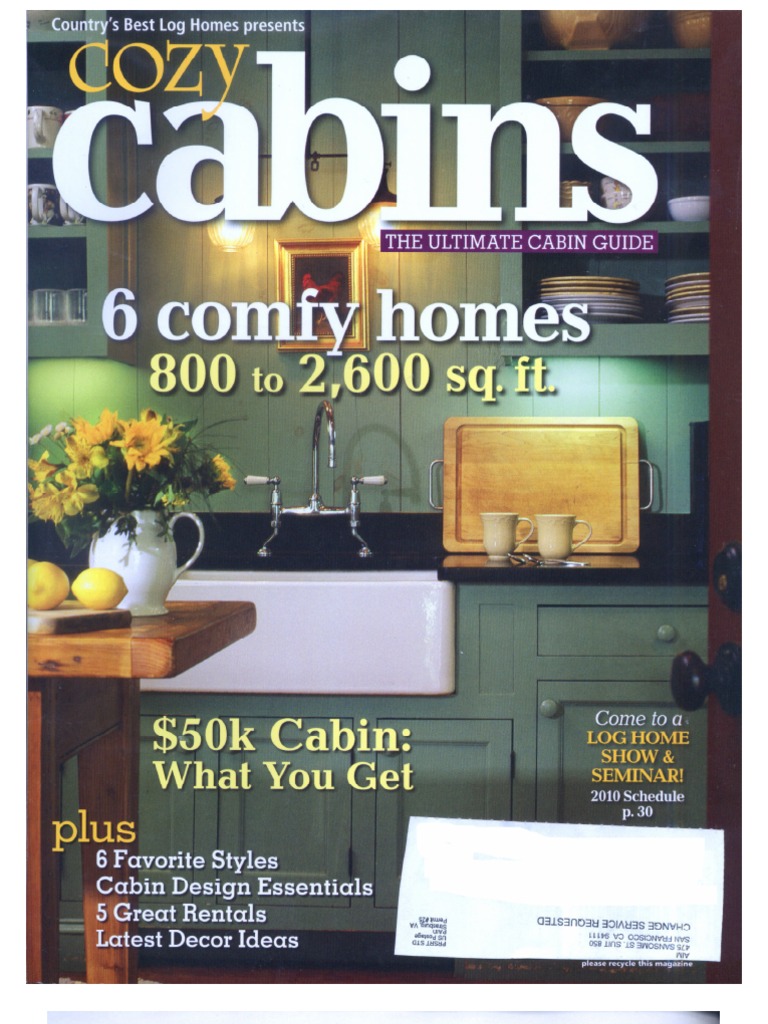 Cozy Cabins Magazine Feature | PDF