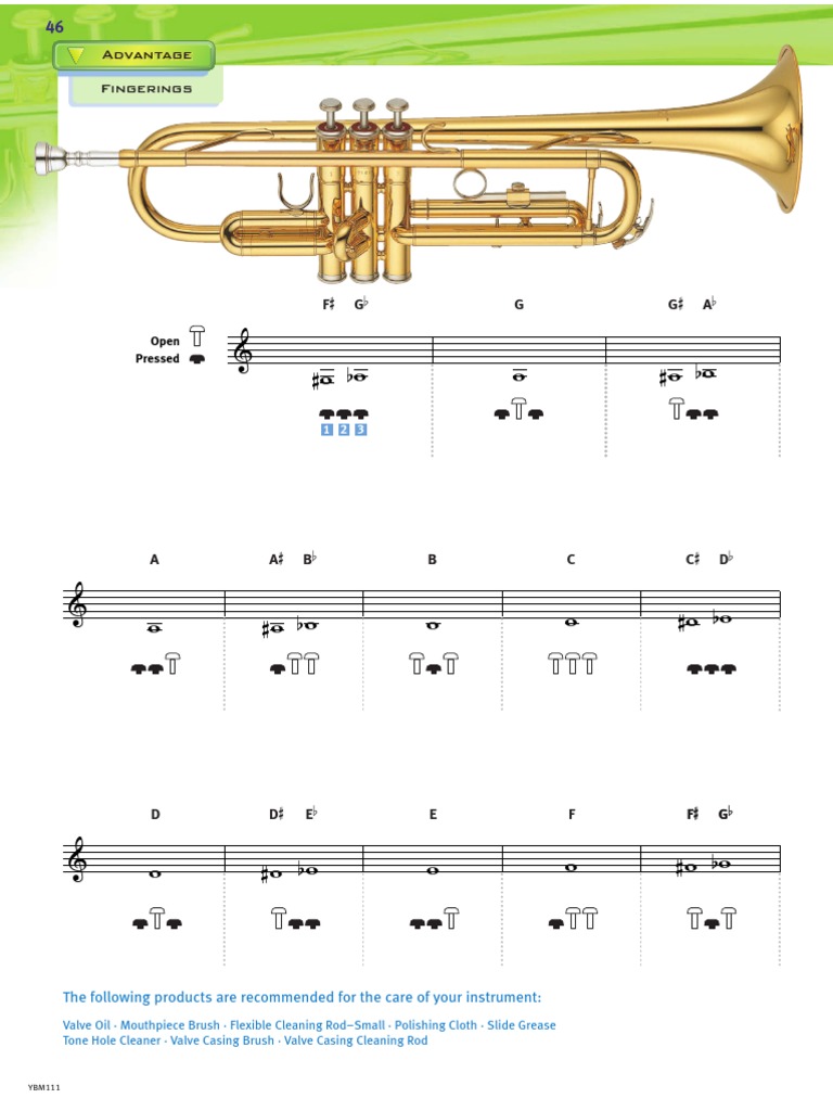 Trumpet Fingerings | PDF