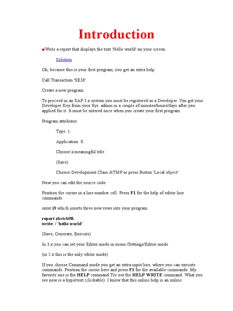 Useful SAP System Administration Transactions and Reports | PDF | Database Index | Databases