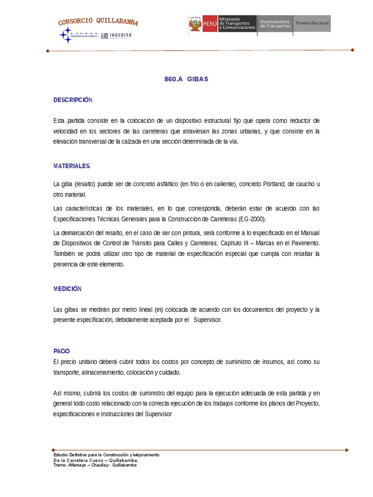 Gibas como Reductores de Velocidad | PDF
