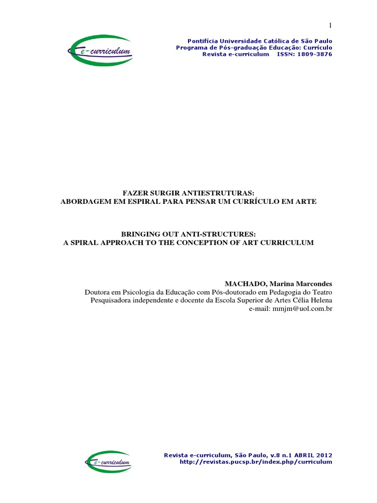 Abordagem em Espiral - Marina Marcondes | PDF | Danças | Sociologia