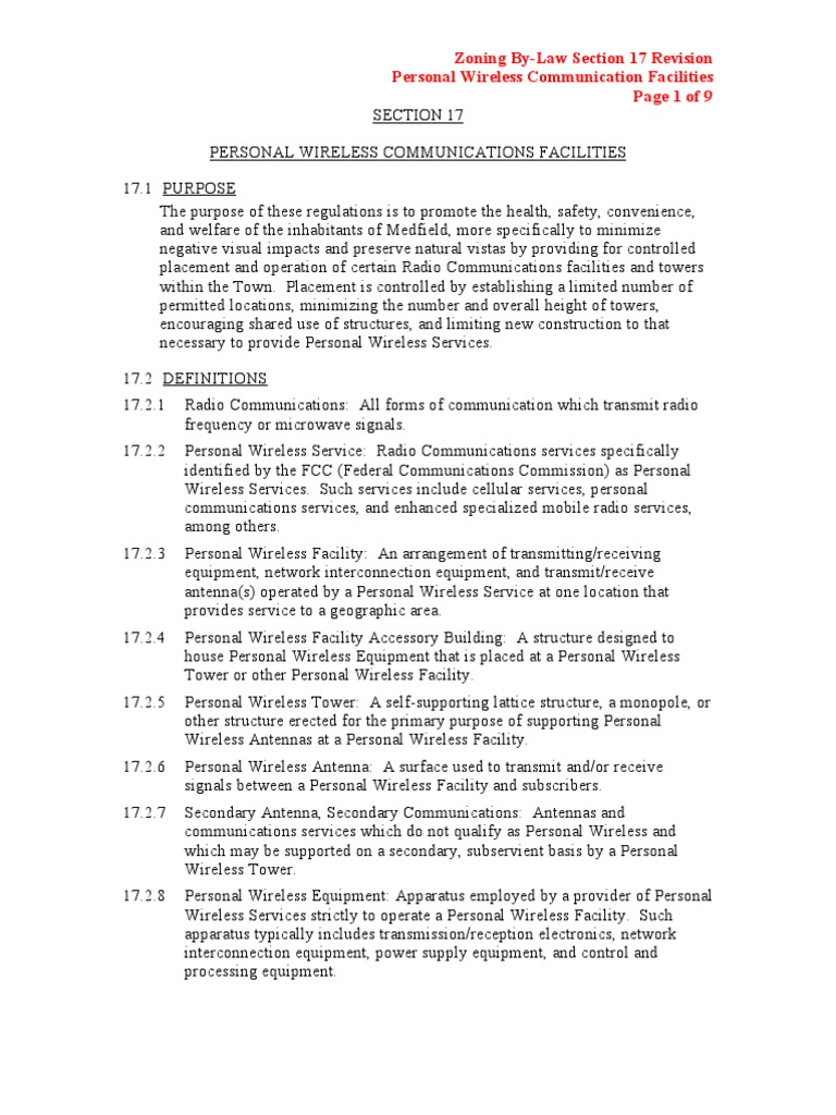 Wireless Bylaw Revision | PDF | Radio | Regulatory Compliance