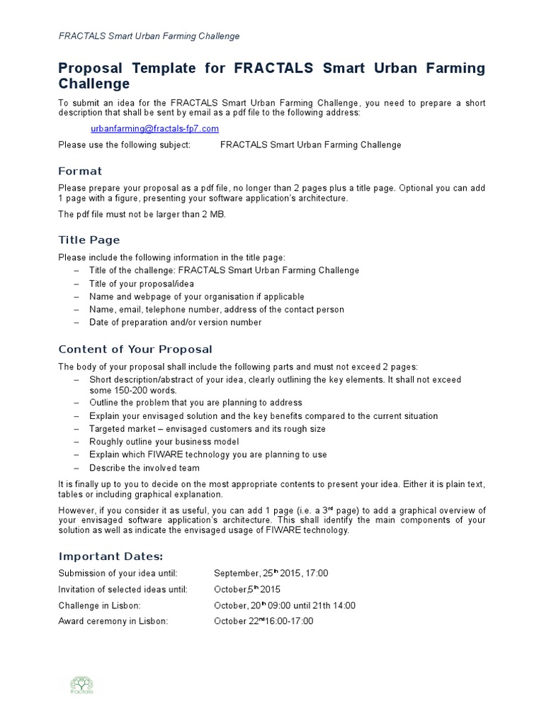 FRACTALS Urban Farming Proposal Guide | PDF | Portable Document Format ...