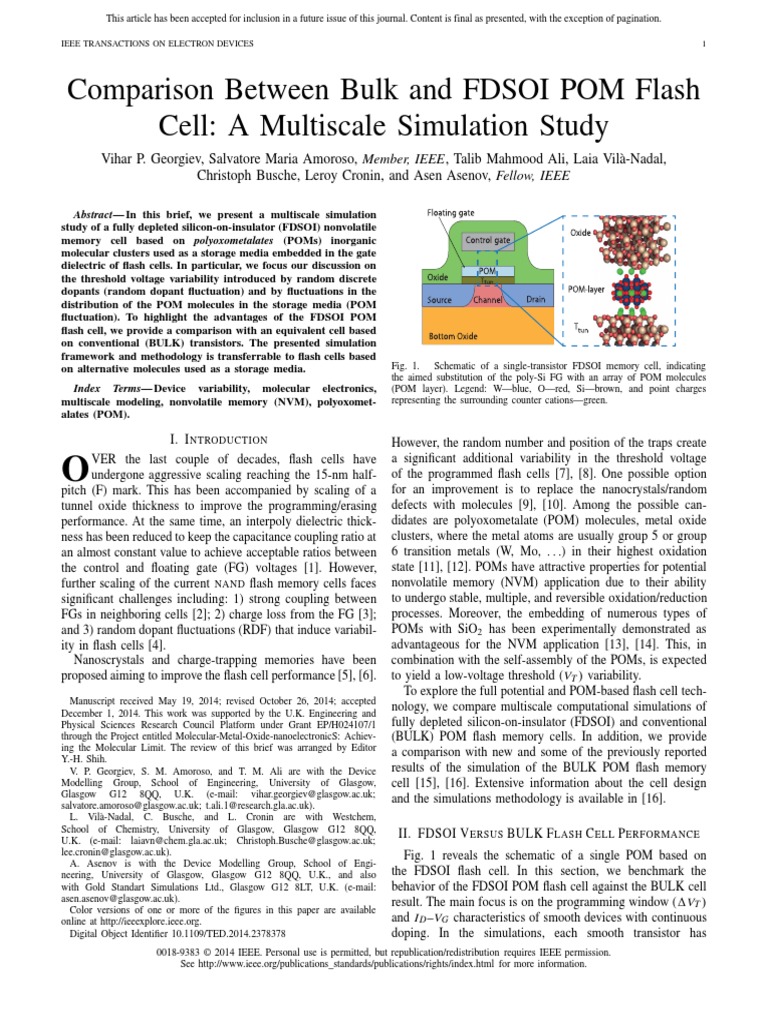 Comparison Between Bulk | PDF | Flash Memory | Field Effect Transistor