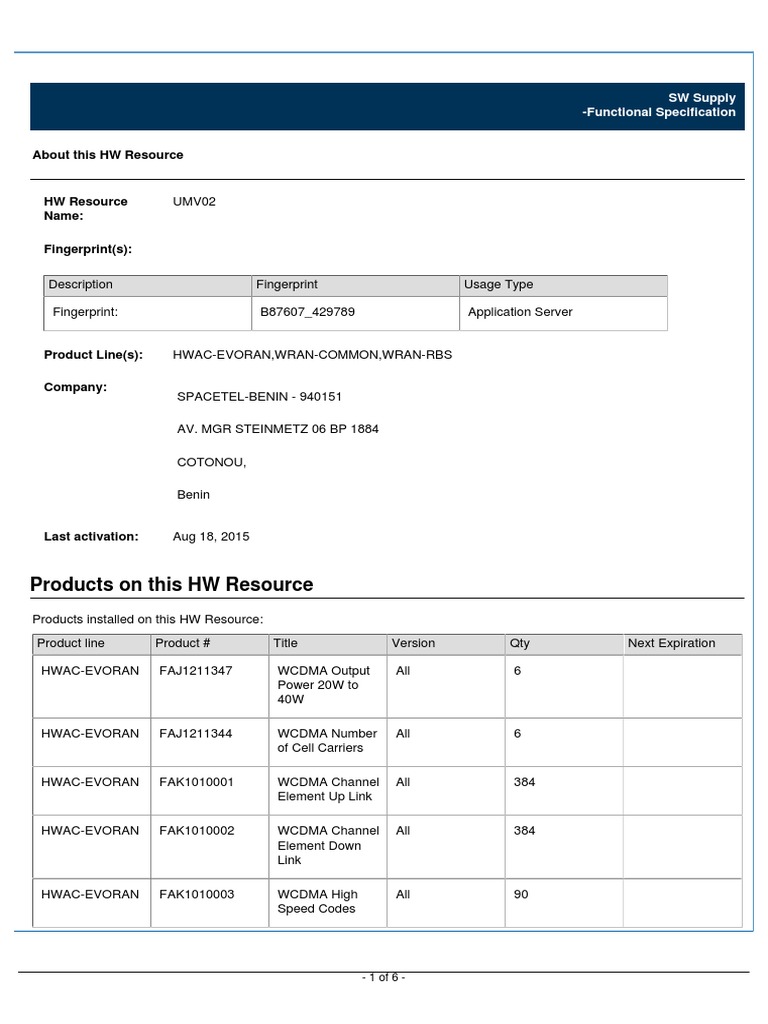 Products On This HW Resource | PDF | High Speed Packet Access ...