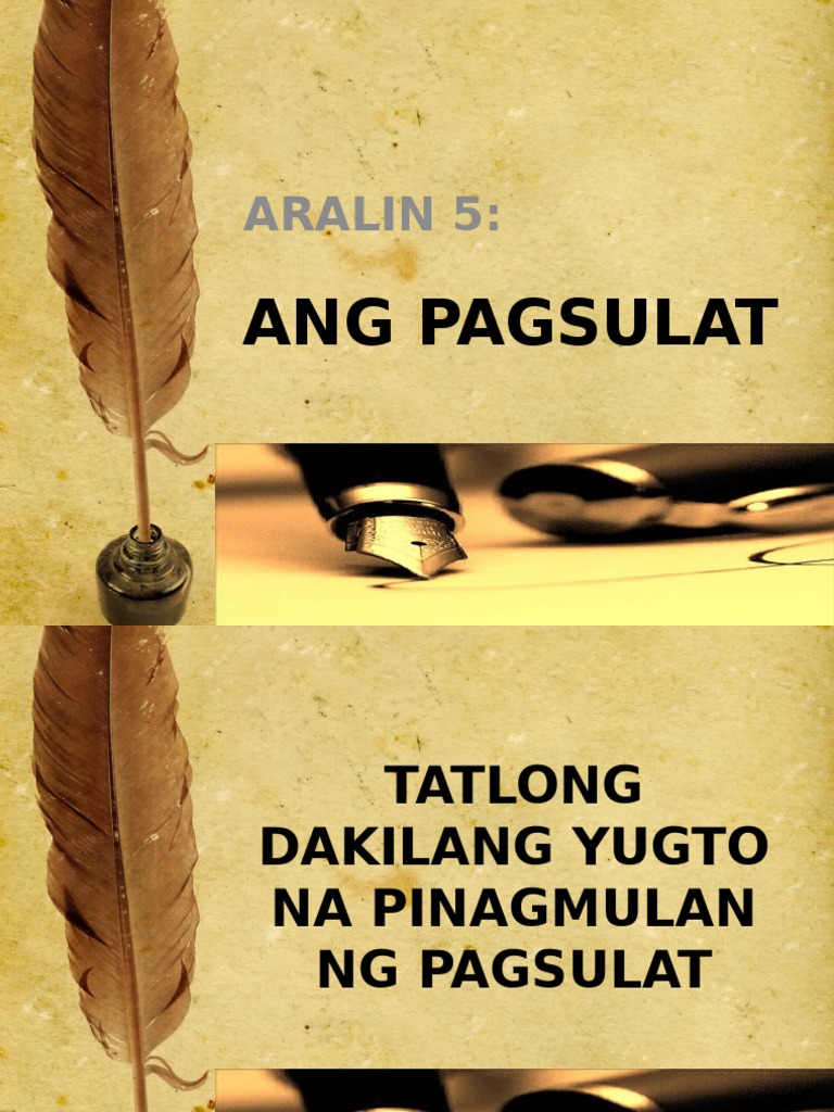 Ang Pagsulat