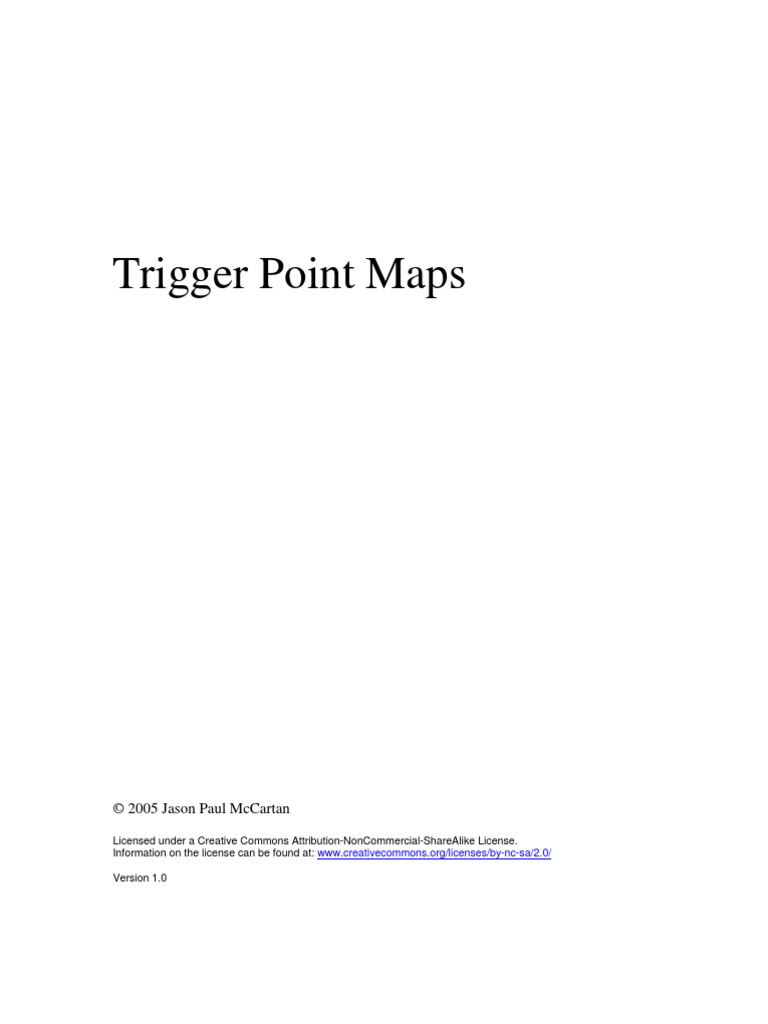 Trigger Point Maps | Download Free PDF | Foot | Myofascial Trigger Point