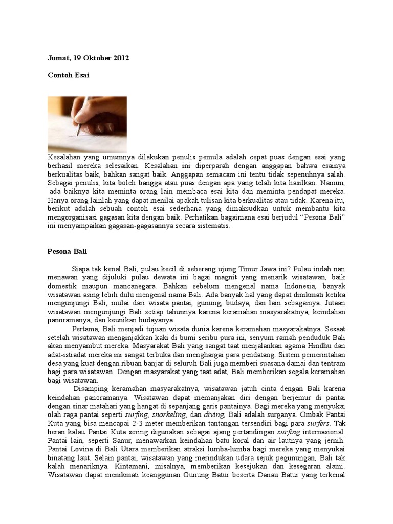 Contoh Esay | PDF