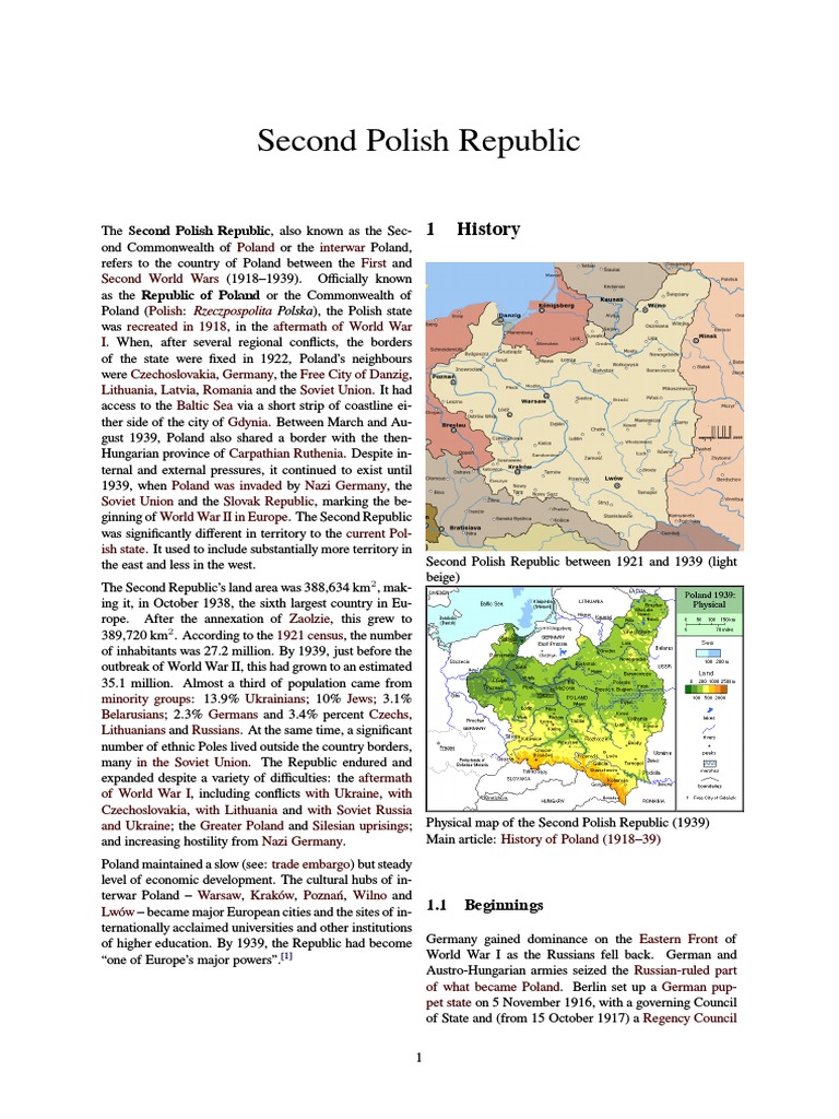Second Polish Republic | Poland | Unrest