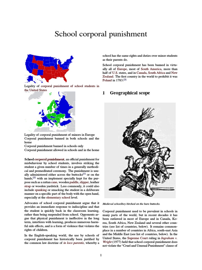 School Corporal Punishment | PDF | Corporal Punishments | Social ...