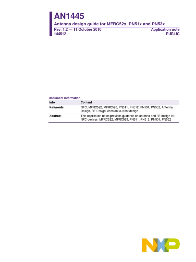 (Antenna) An1445 | PDF | Electrical Impedance | Antenna (Radio)