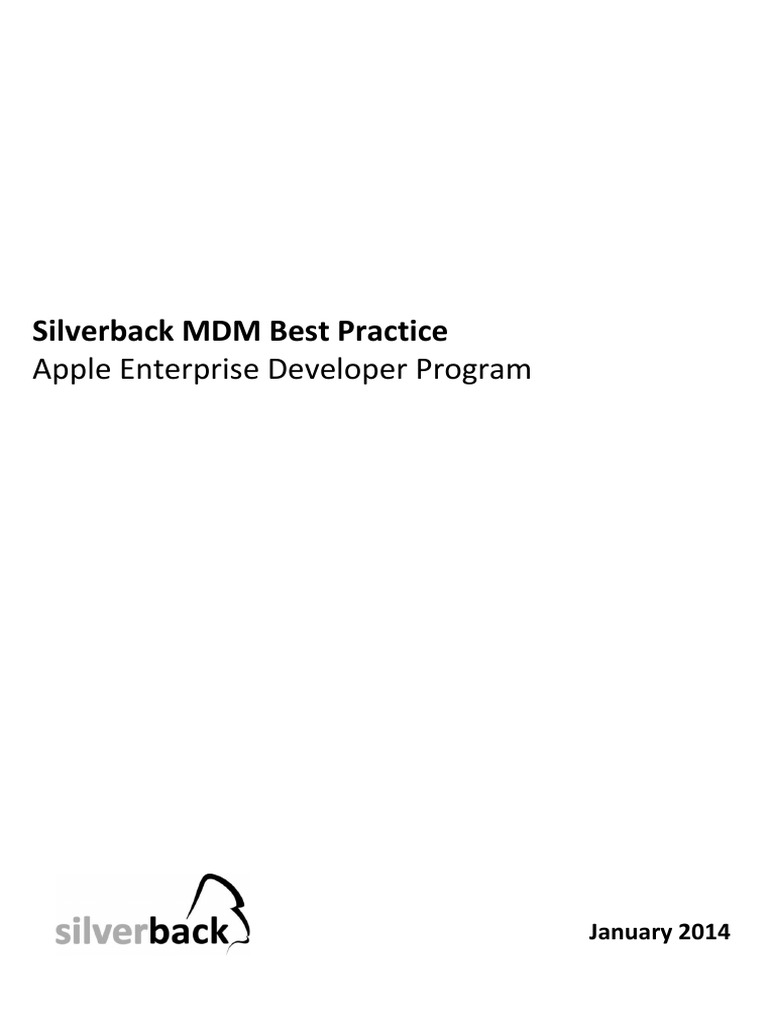 Best Practice - Apple Enterprise Developer Requirements | PDF | Ios ...