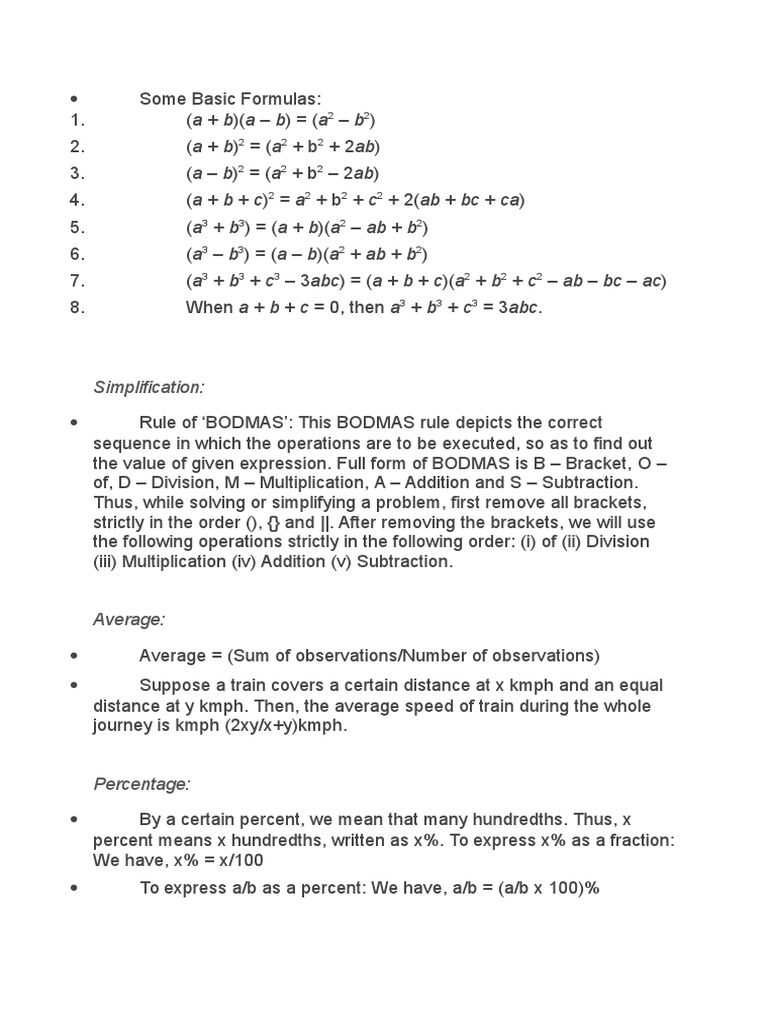 Simplification | PDF | Percentage | Ratio