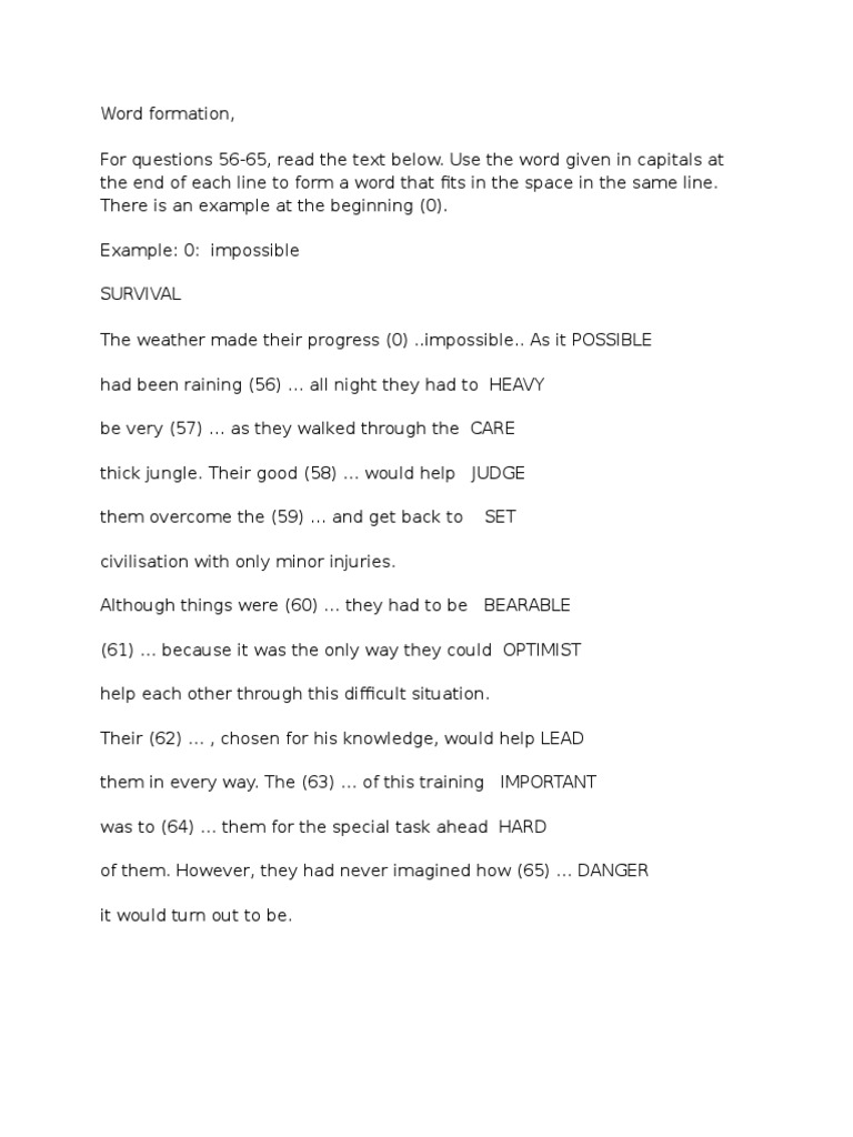 BUN!!!Word Formation Practice | PDF | Caffeine | Coffee