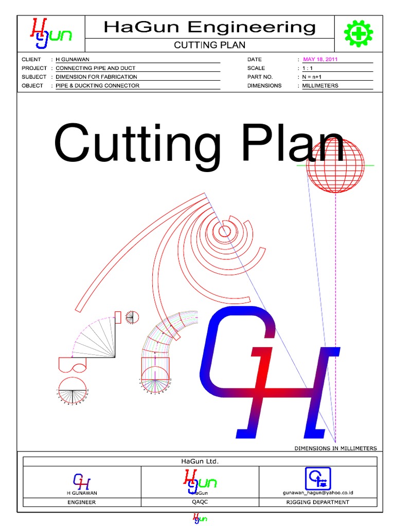 Cutting PLan Pipe & Ducting PDF | PDF
