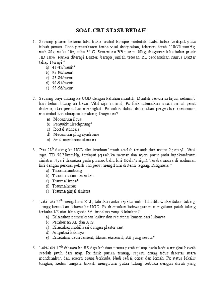 Soal Ukdi Bedah | PDF