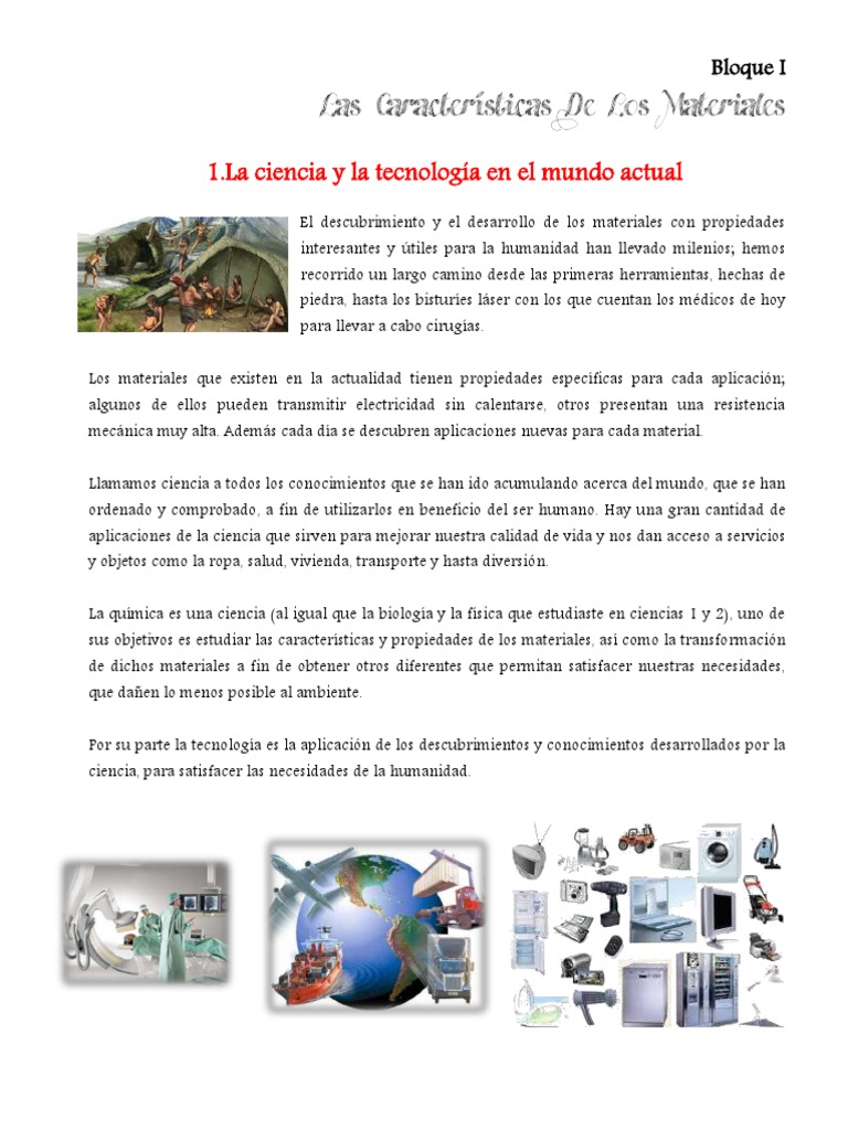 Ciencia y Tecnología en el Mundo Actual | PDF