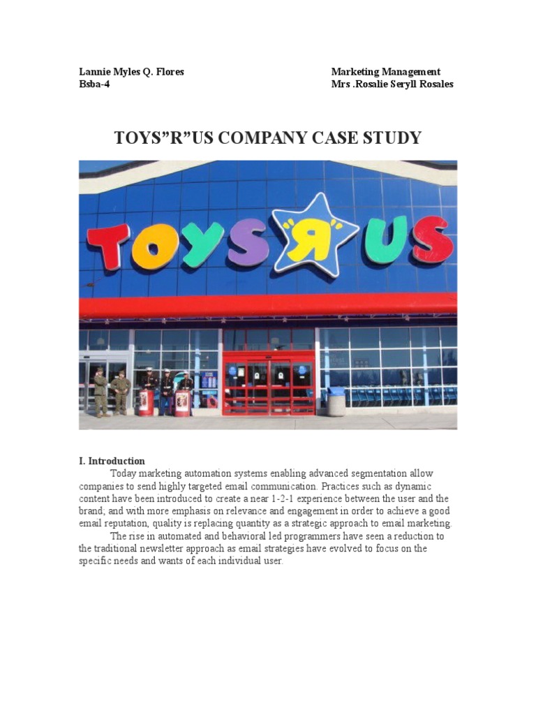 Toys"R"Us Marketing Case Study | PDF | Toys | Online Advertising