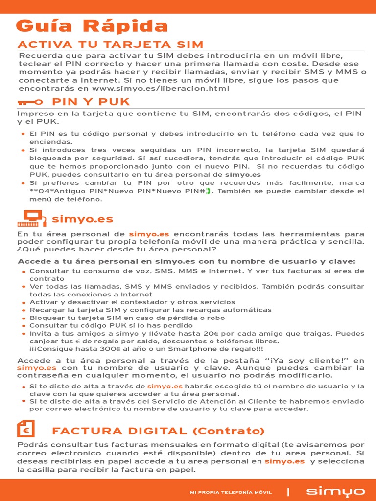 SIMYO - Guia Rapida Web PDF | PDF | Servicio de Mensajes Multimedia ...