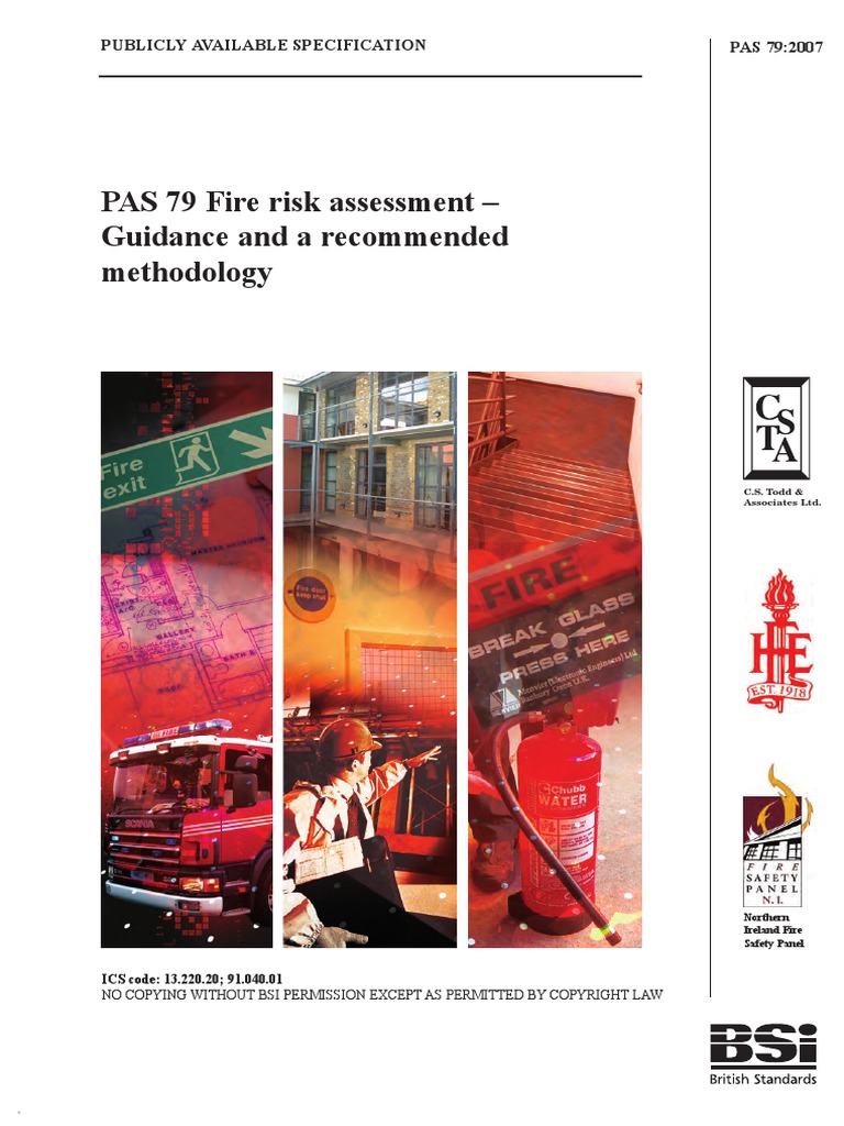 PAS 79-2007 PAS 79 Fire Risk Assessment - Guidance and A Recommended ...
