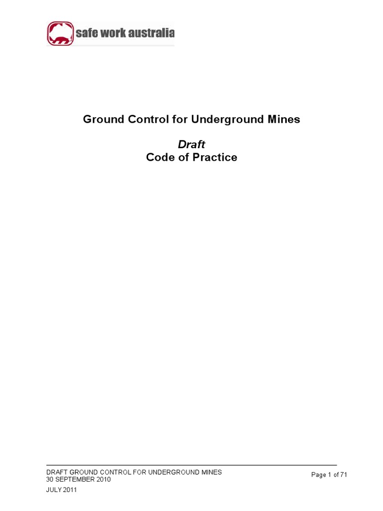 Ground Control For Underground Mines | PDF | Strength Of Materials ...