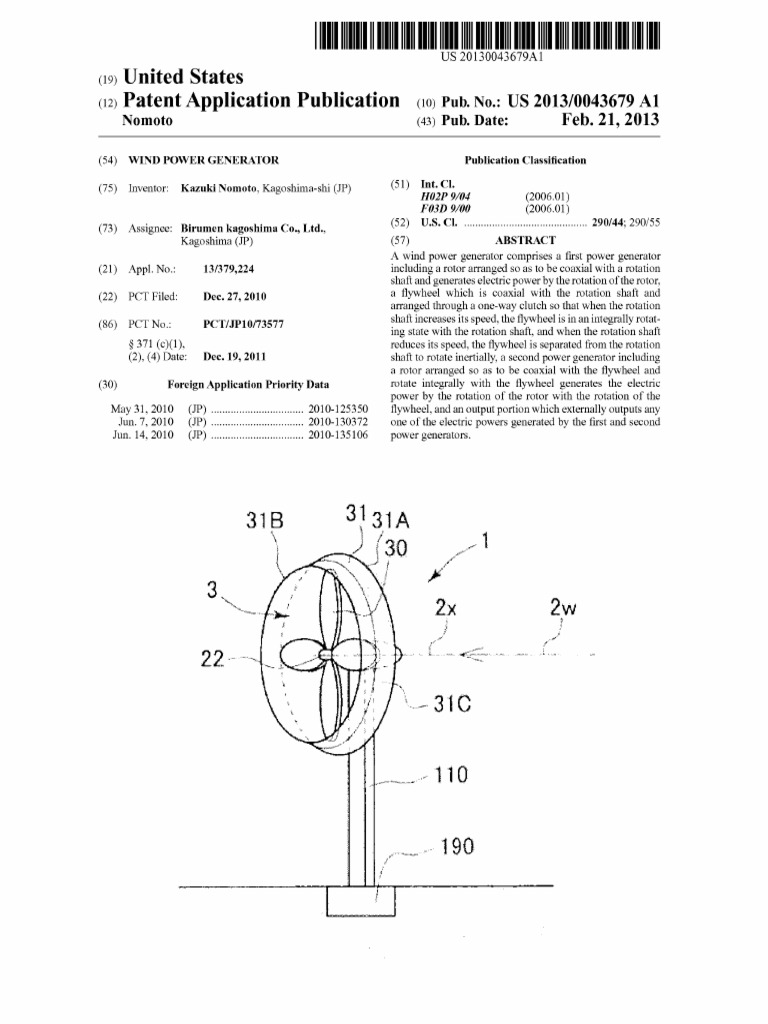 United States: (12) Patent Application Publication (10) Pub. No.: US ...
