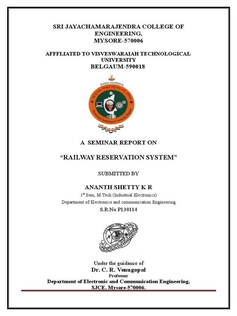 Railway Seminar Repport | Download Free PDF | Computer Program ... Railway Seminar Repport | Download Free PDF | Computer Program ...