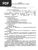 Model - Cerere Decontare Naveta | PDF