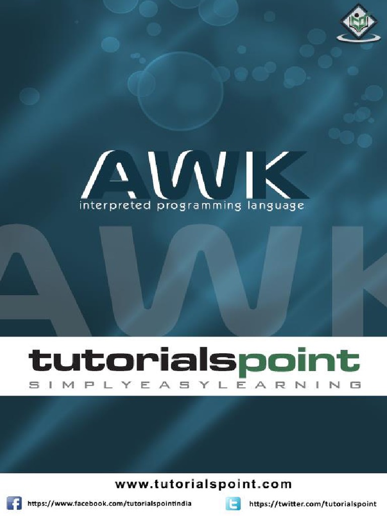 Awk Tutorial Pdf Filename Computer Programming