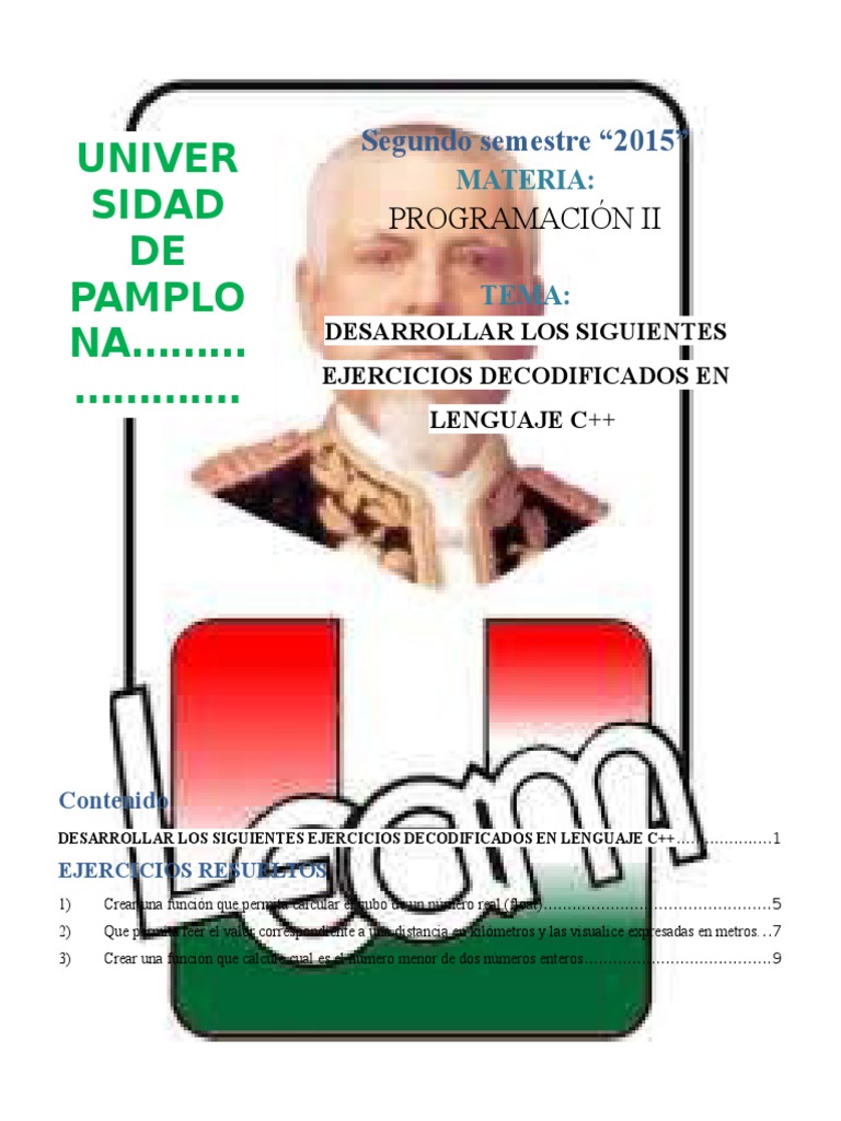 50 Ejercicios Resueltos Con Funciones en C Programacion | PDF ...